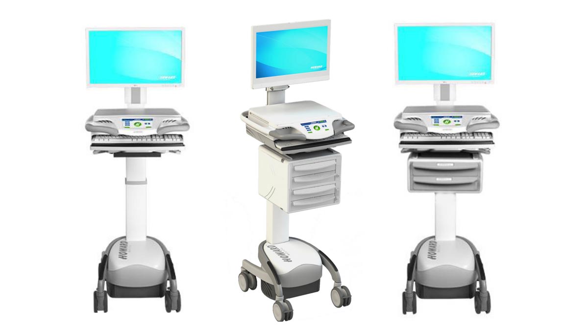 Howard Hi-Care Lite Cart | Workstations on Wheels